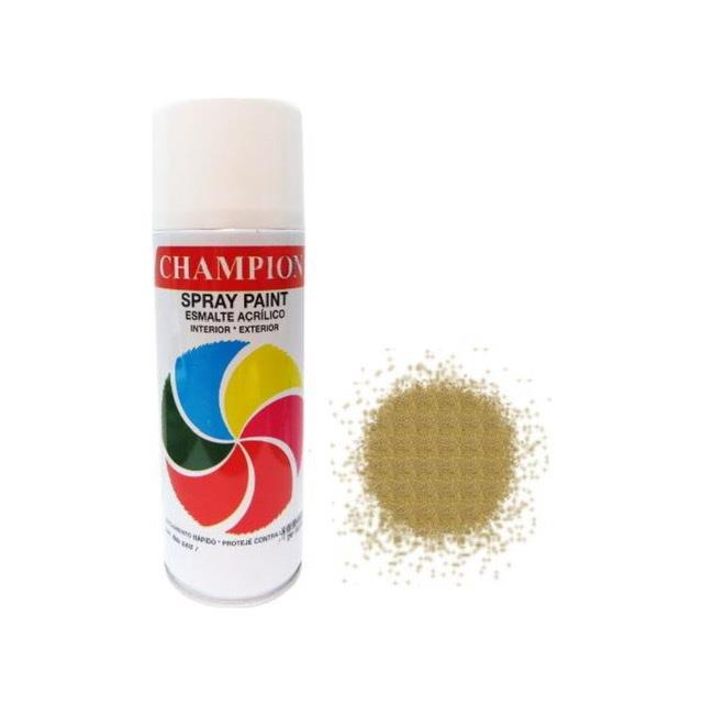 PINTURA SPRAY CHAMPION ORO BRILLANTE, solo en www.construmateriales.com