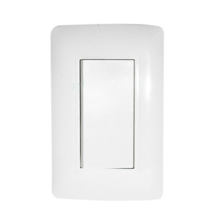 Interruptor Blanco Sencillo Individual Troen - Grupo Construmateriales