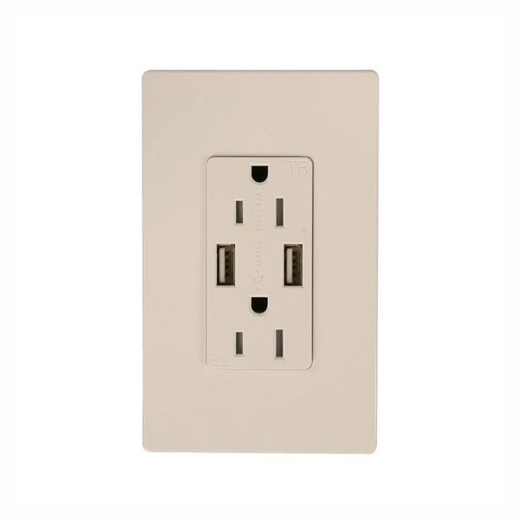 Toma Doble Usb 2.100ma + 2 Toma Con Tierra Classic Lux - Grupo ...