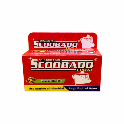 Pega Tanque Soldadura Fria Epoxi Scoobado 80g - Grupo Construmateriales